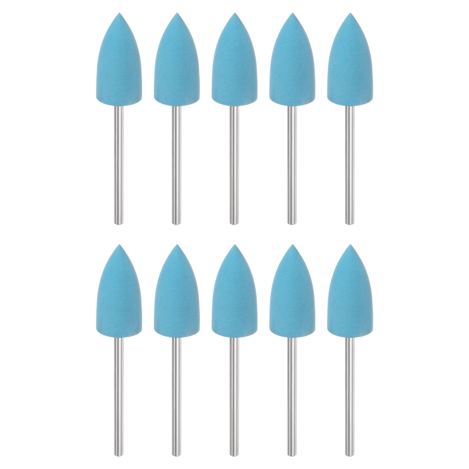 10 Packs Rubber Polishing Bit Silicone Buffing Wheels 2000 Grit 10mm ...