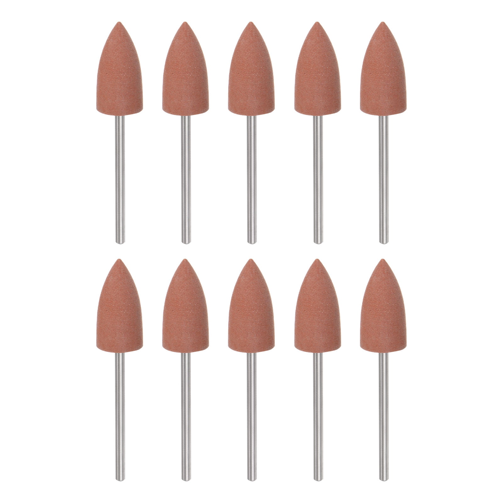 10 Packs Rubber Polishing Bit Silicone Buffing Wheels 400 Grit 10mm Dia ...