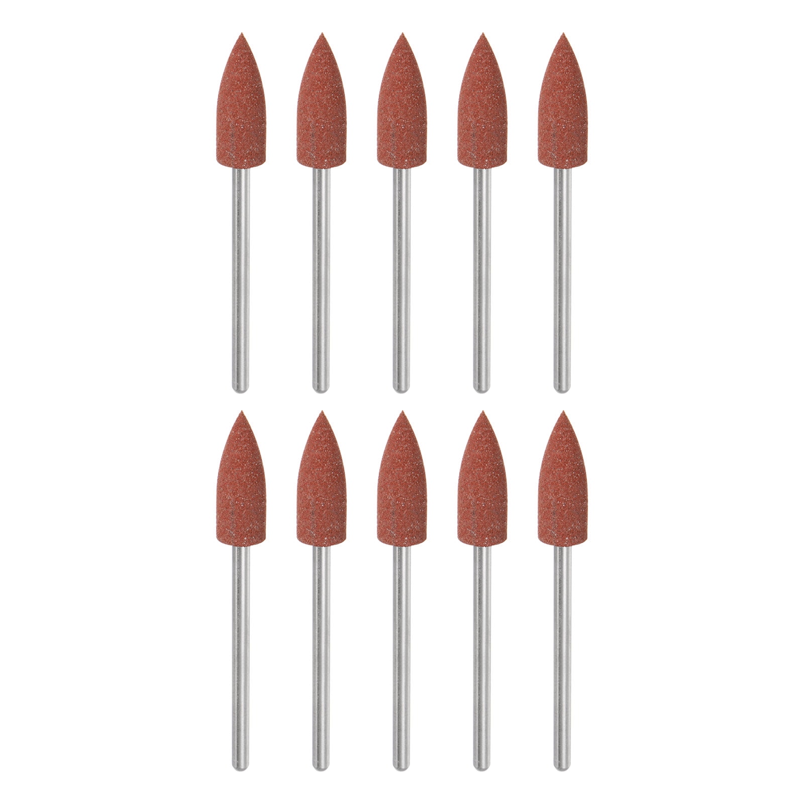 10 Packs Rubber Polishing Bit Silicone Buffing Wheels 80 Grit 6mm Dia ...