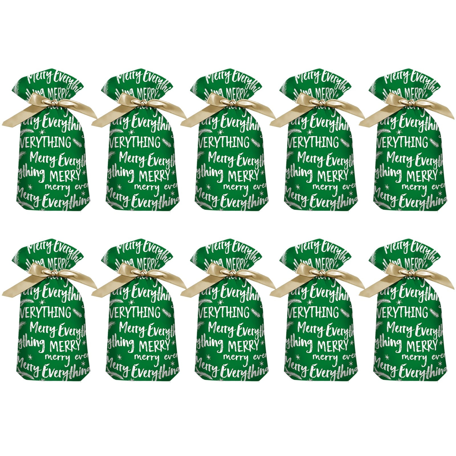 10 Packs Santa Sack, Large Christmas Canvas Gift Bag with Drawstring 6. ...
