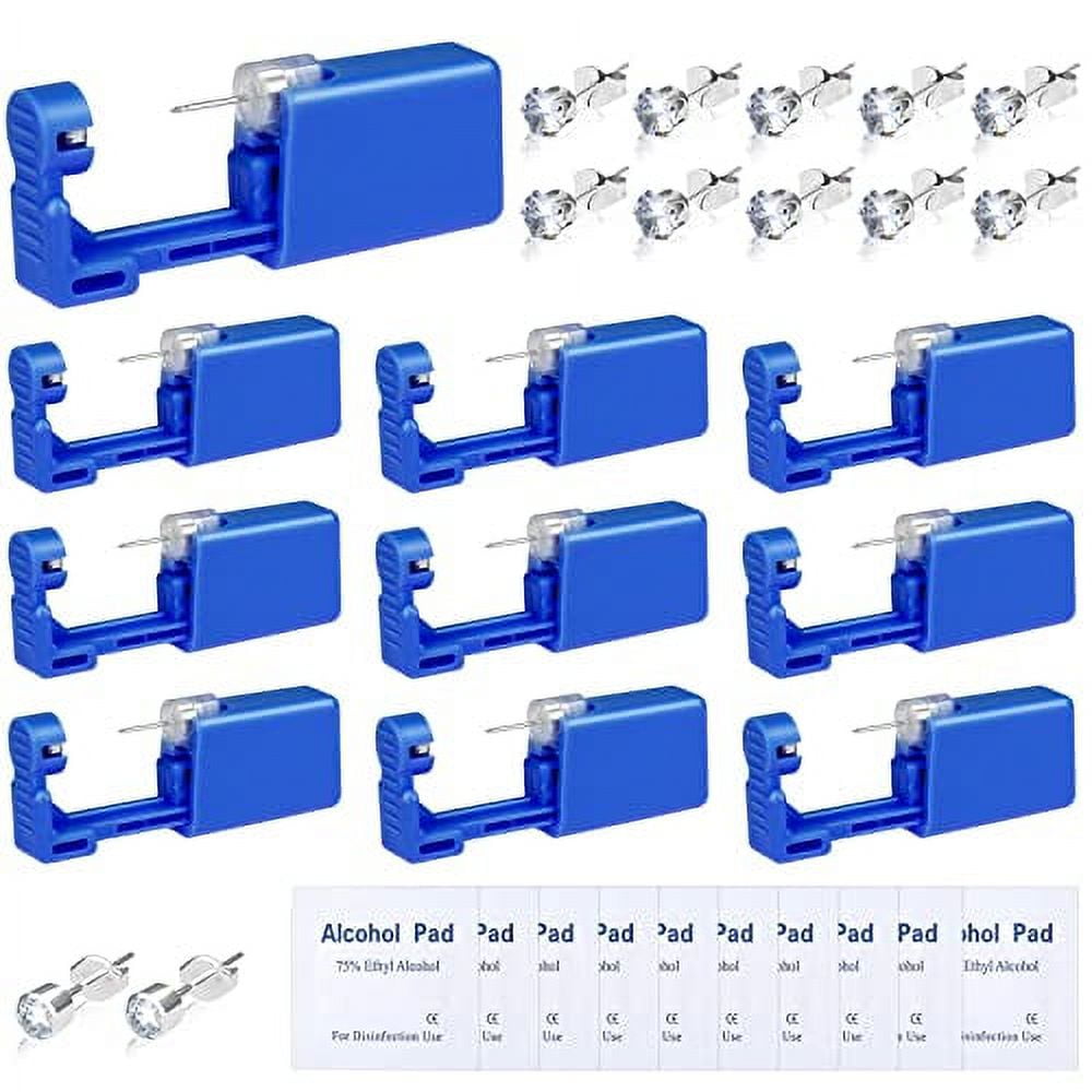 10 Packs Self Ear Piercing Kit, Evatage Home Piercing Kit Disposable ...