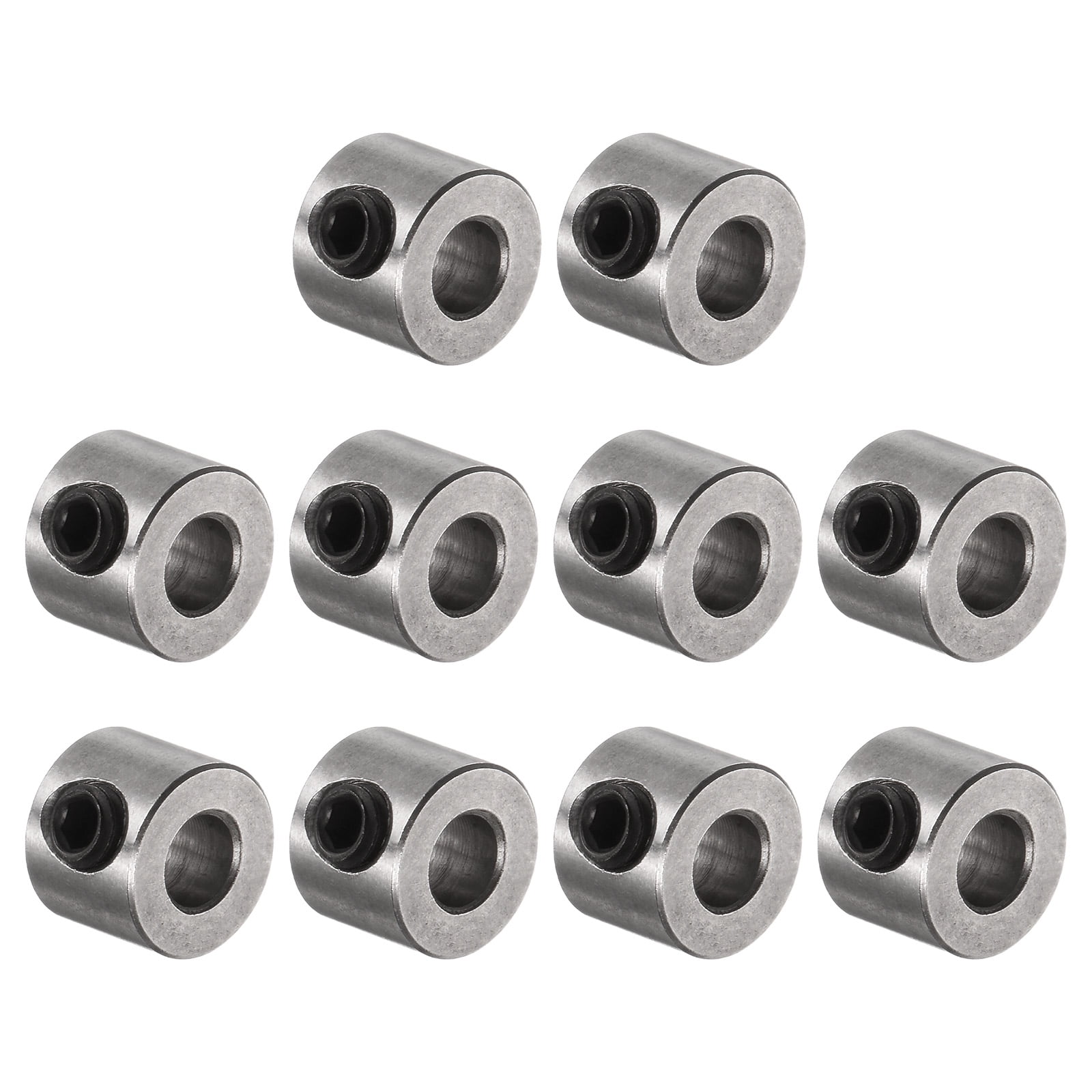 10 Packs Set Screw Collars 4mm Bore Stainless Steel Shaft Collars, 9mm ...