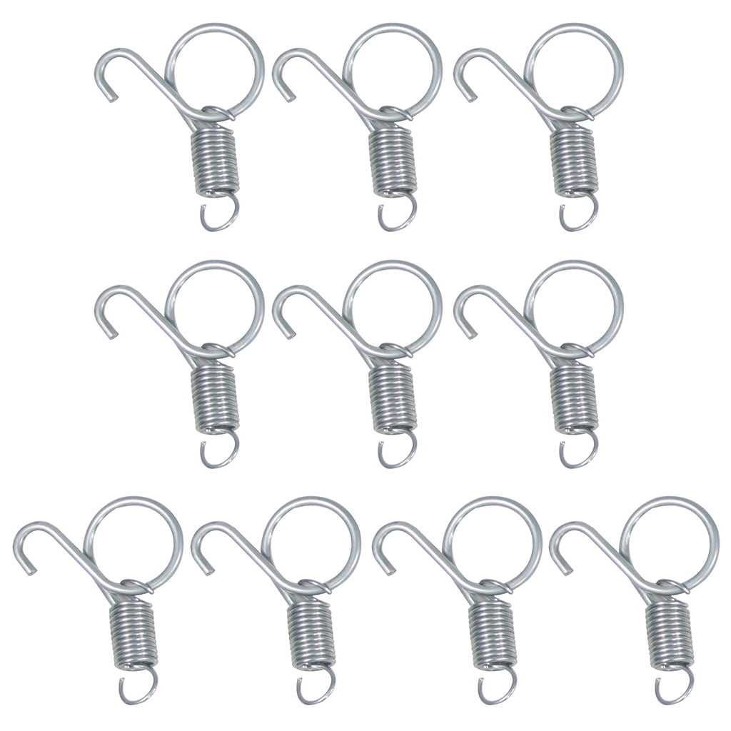 10 Packs Spring Hooks for Rabbit Cage Spring Latch Door Cage Hooks Wire ...