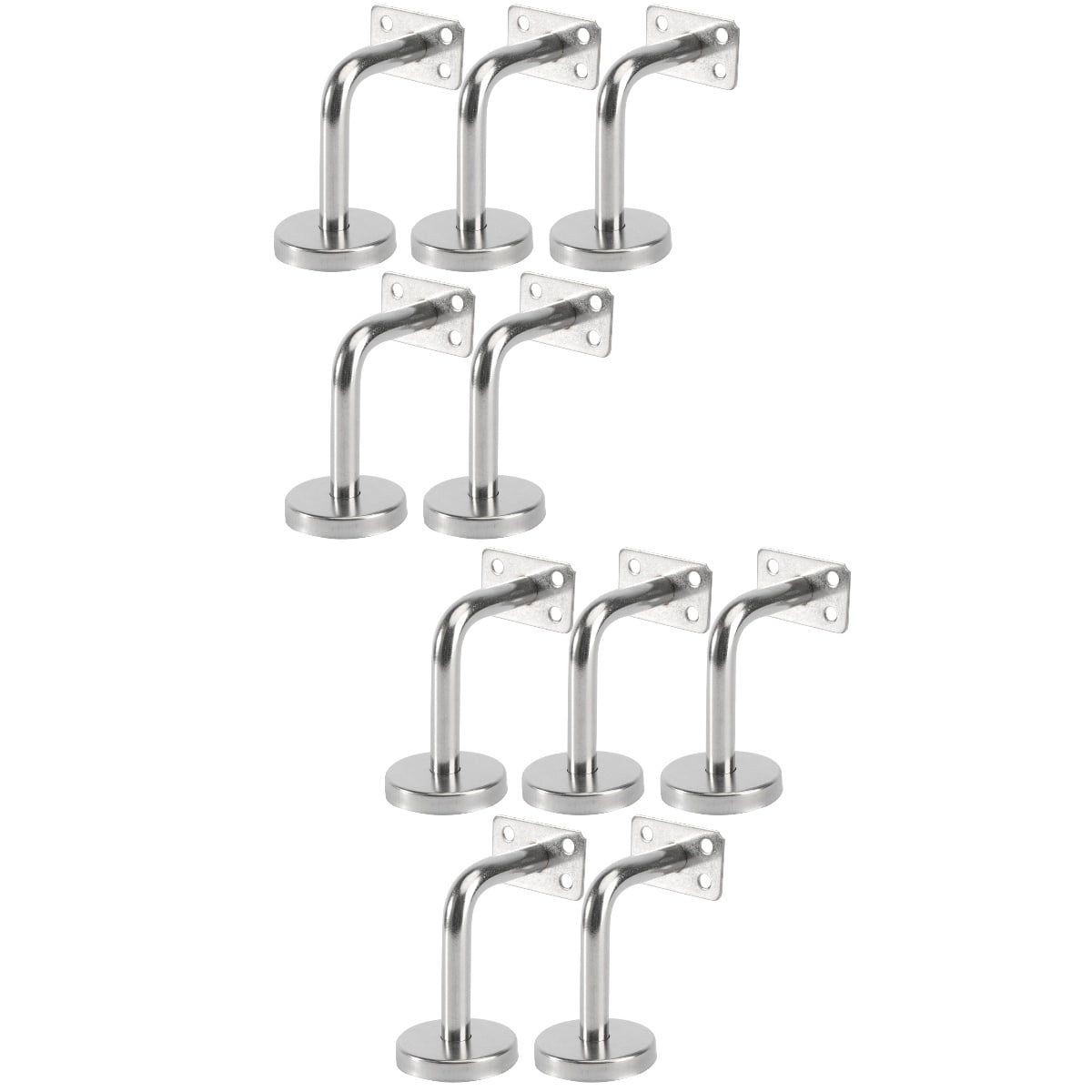 10 Packs Stainless Steel Handrail Brackets, Heavy Duty Wall Mounted ...