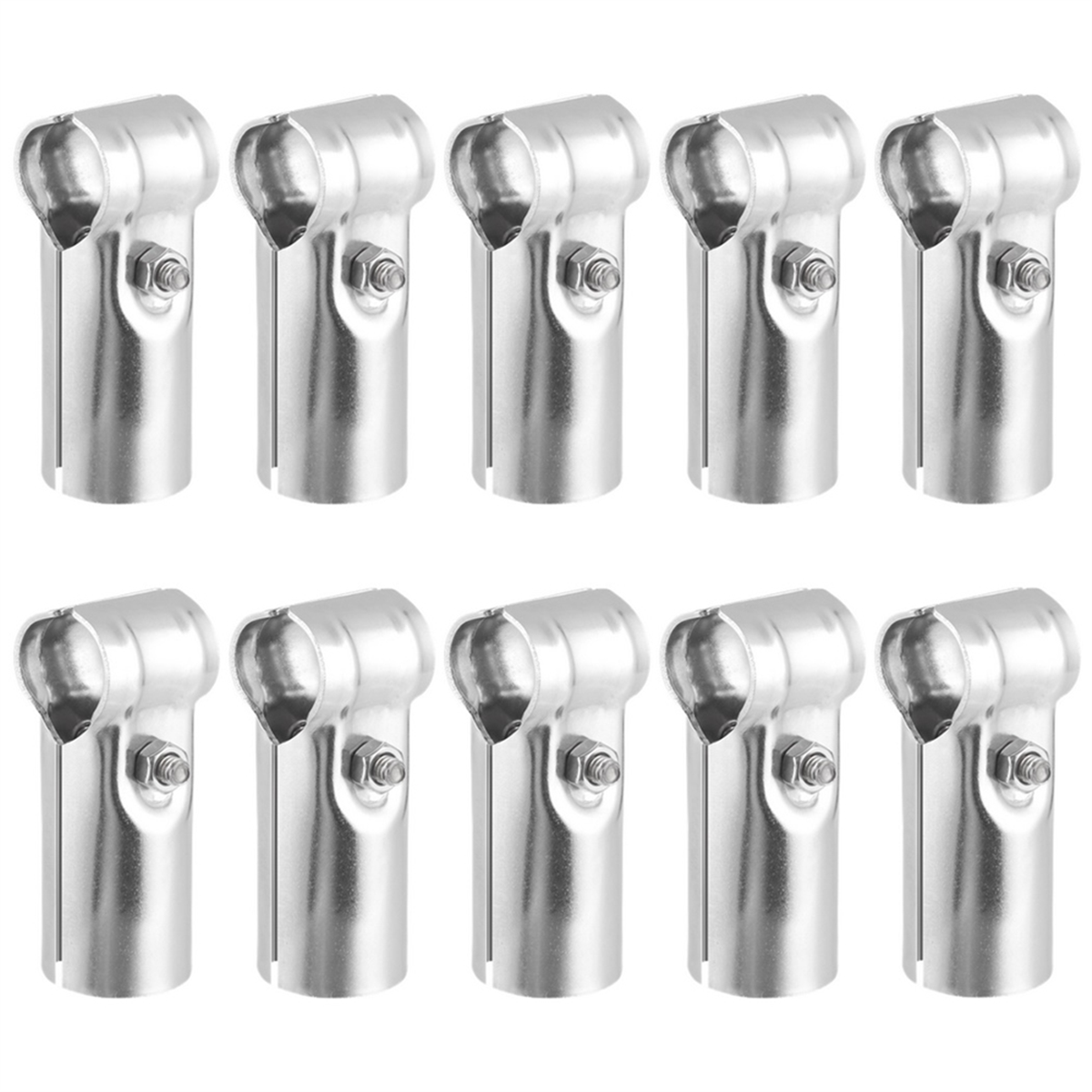 10 Packs T Pipe Clamps Heavy-Duty 201 Stainless Steel T Pipe Connectors ...