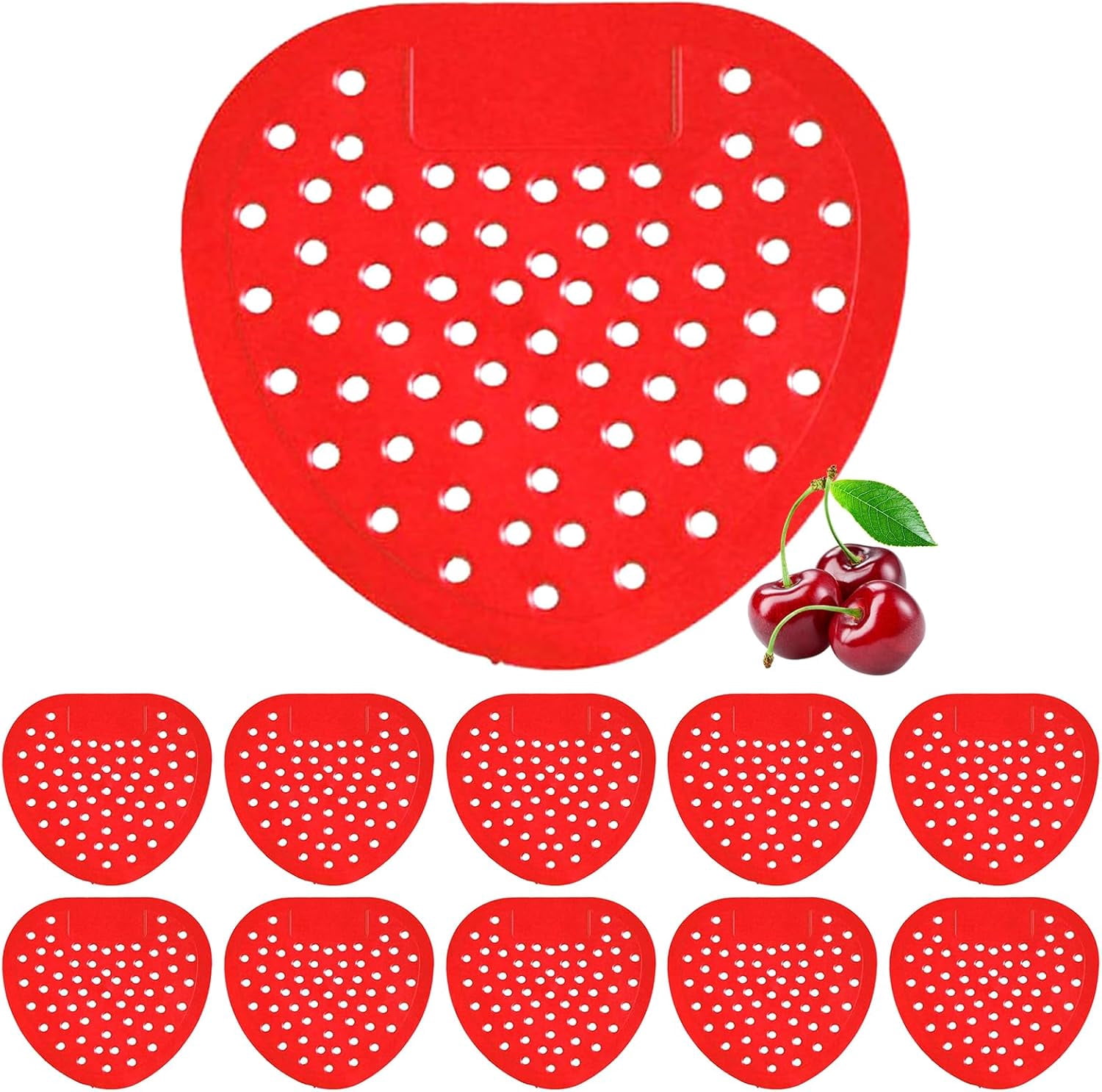10 Packs Urinal Screen Deodorizer, Cherry Scented Urinal Pads with ...