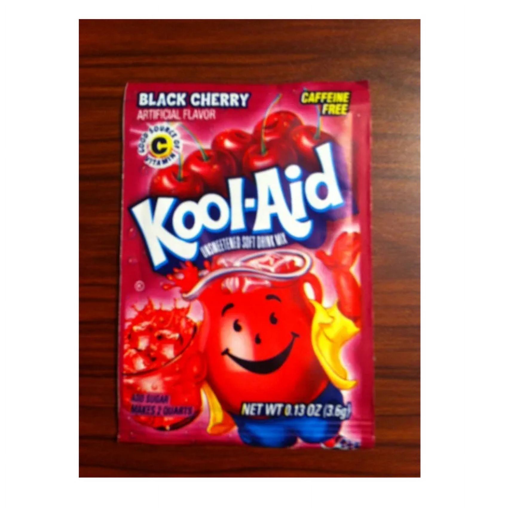 10 Packs of Kool Aid BLACK CHERRY Flavor Drink Mix Packet NEW Gluten ...