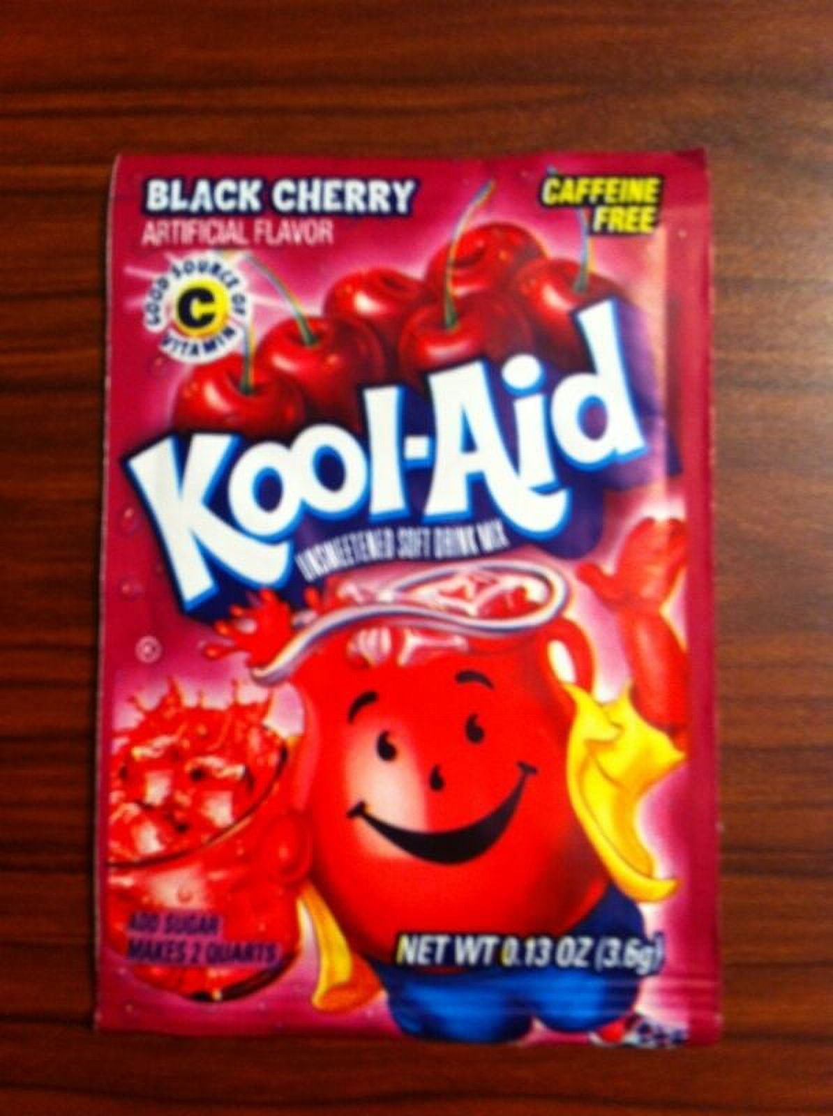 10 Packs of Kool Aid BLACK CHERRY Flavor Drink Mix Packet NEW Gluten ...