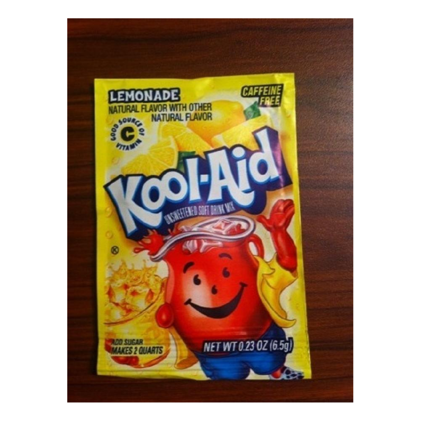 10 Packs of Kool Aid LEMONADE Flavor Drink Mix Packet NEW Gluten Free ...