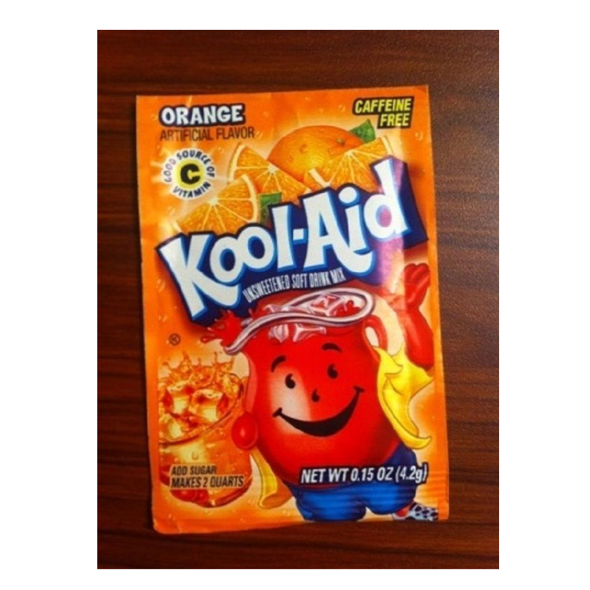 10 Packs of Kool Aid ORANGE Flavor Drink Mix Packet NEW Gluten Free ...