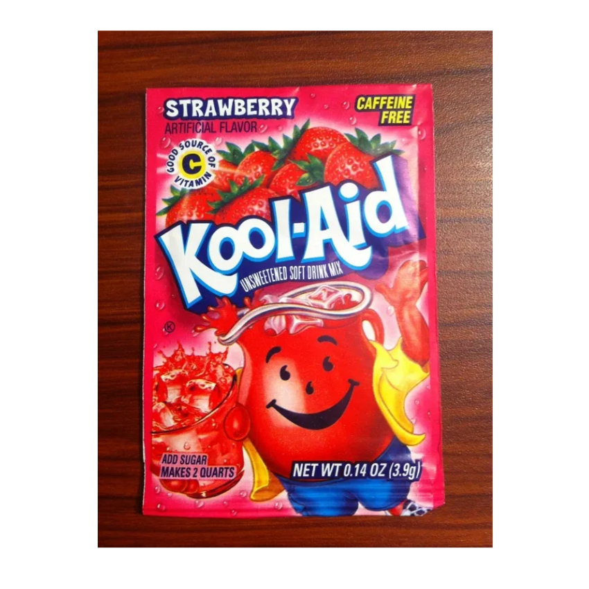10 Packs of Kool Aid STRAWBERRY Flavor Drink Mix Packet Gluten Free ...