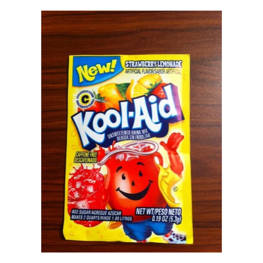 10 Packs of Kool Aid STRAWBERRY LEMONADE Flavor Drink Mix Packet NEW ...