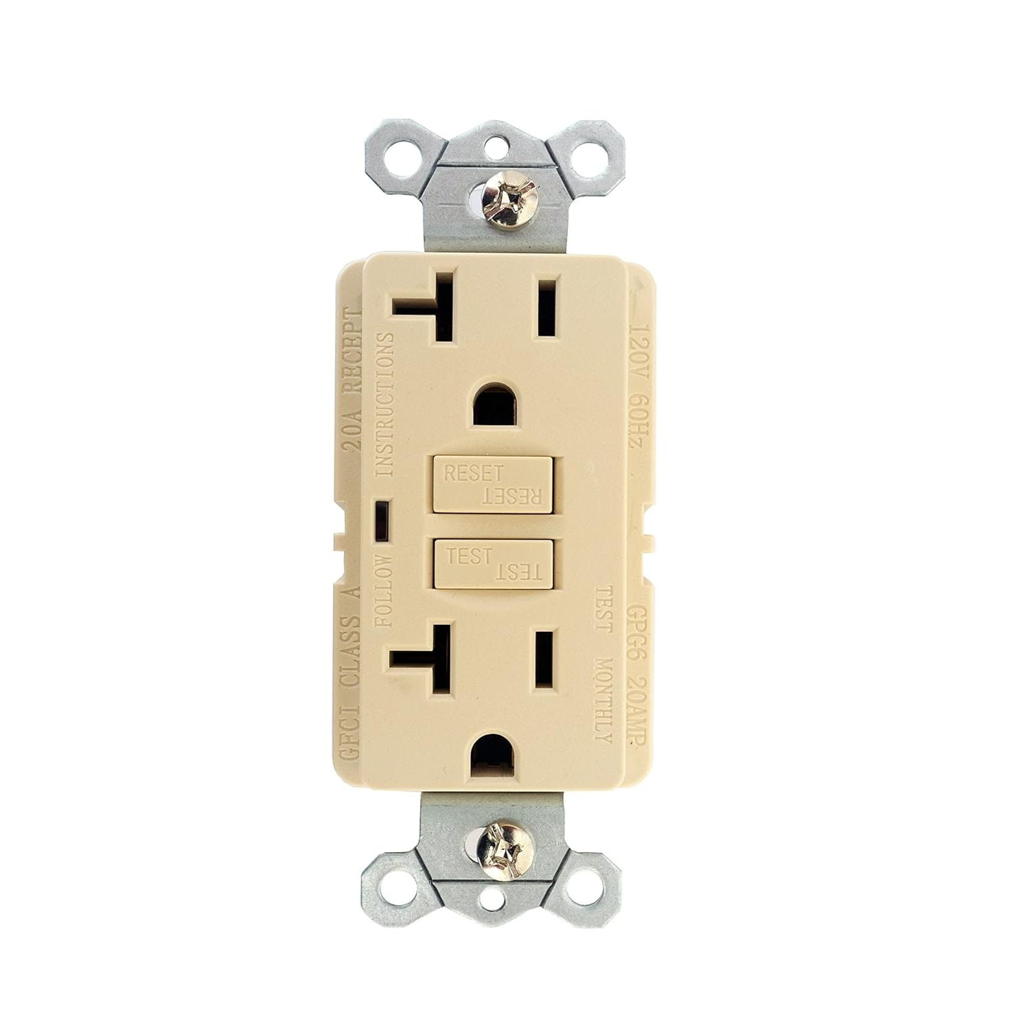 10 Packs of Tollea 20 Amp 120-Volt Duplex Self-Test Tamper Resistant ...