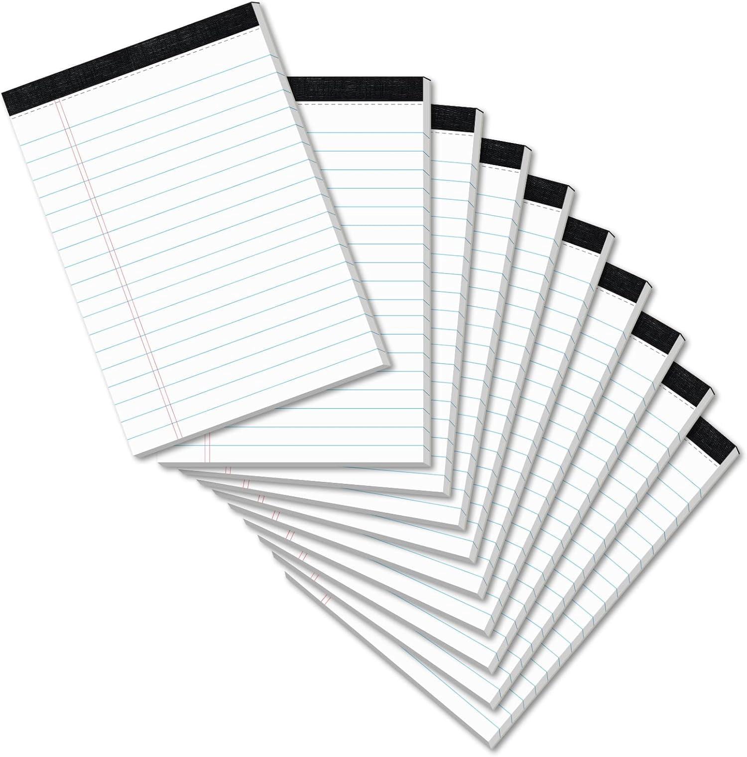 10 Pads Legal Pads 4x6 Inch Lined Ruled Perforated Writing Pad Small ...