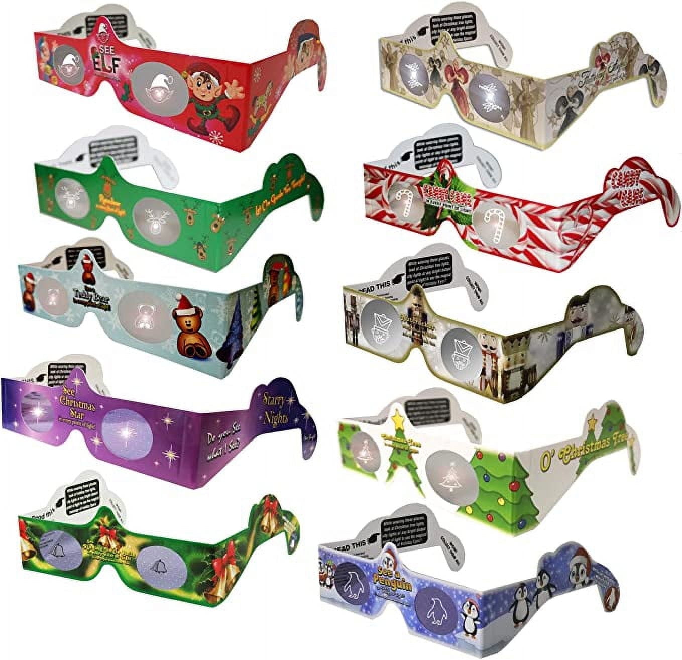 Holiday Eyes 2023 3D Glasses-10 Pairs Variety Pack with Nutcracker ...