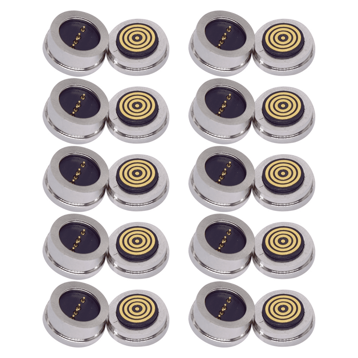 10 Pair 4PIN Round 360 ° Blind Suction Waterproof Magnetic Pogo Pin ...