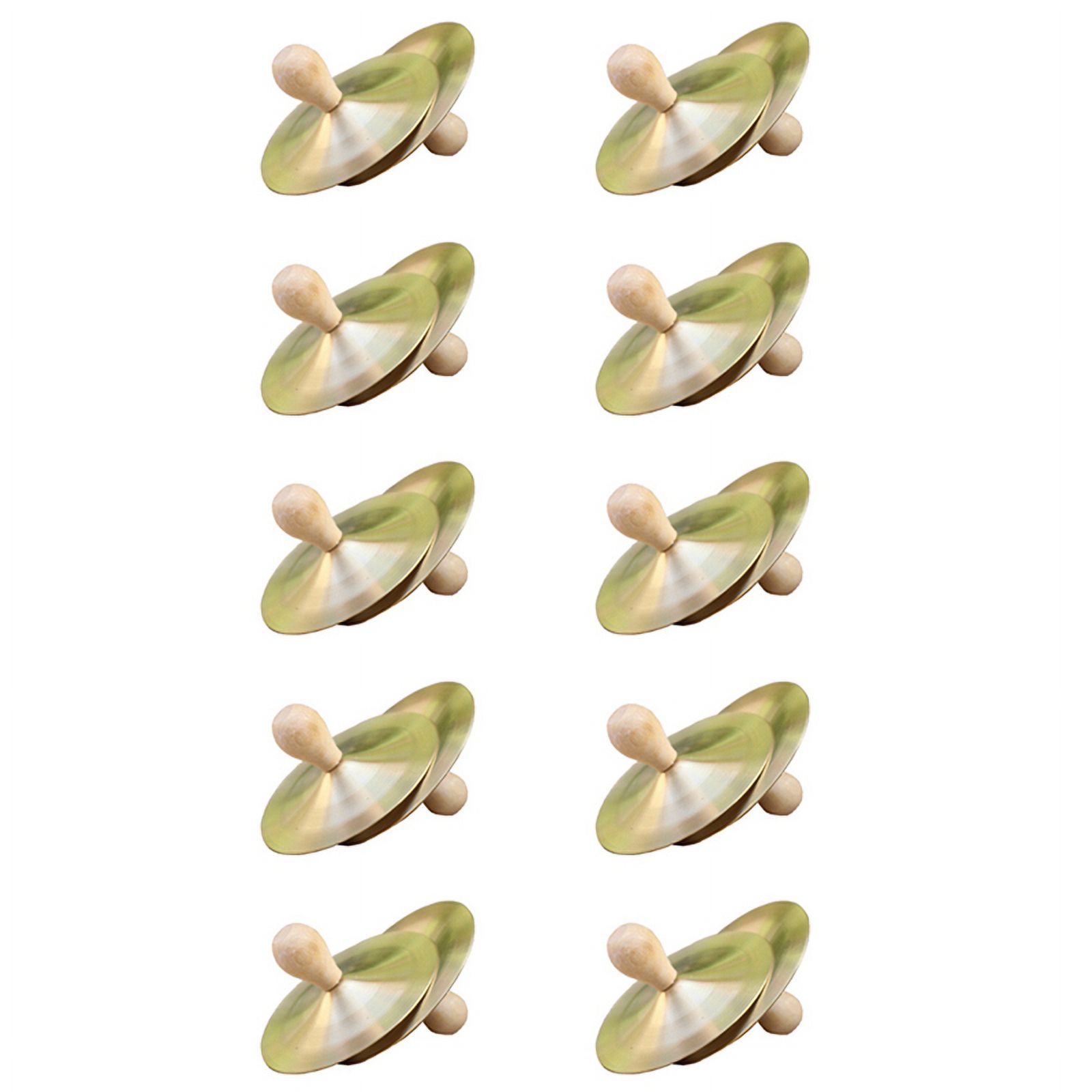 10 Pair 9cm Hand Percussion Copper Cymbals Children Musical Instrument ...