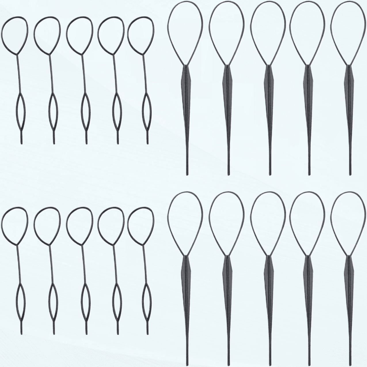 10 Pair Accessory Ponytail Styling Maker Clip French Braid Tool Magic ...