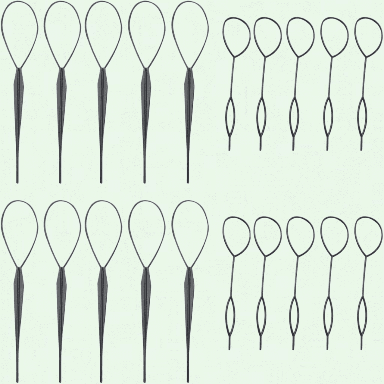 10 Pair Accessory Ponytail Styling Maker Clip French Braid Tool Magic ...