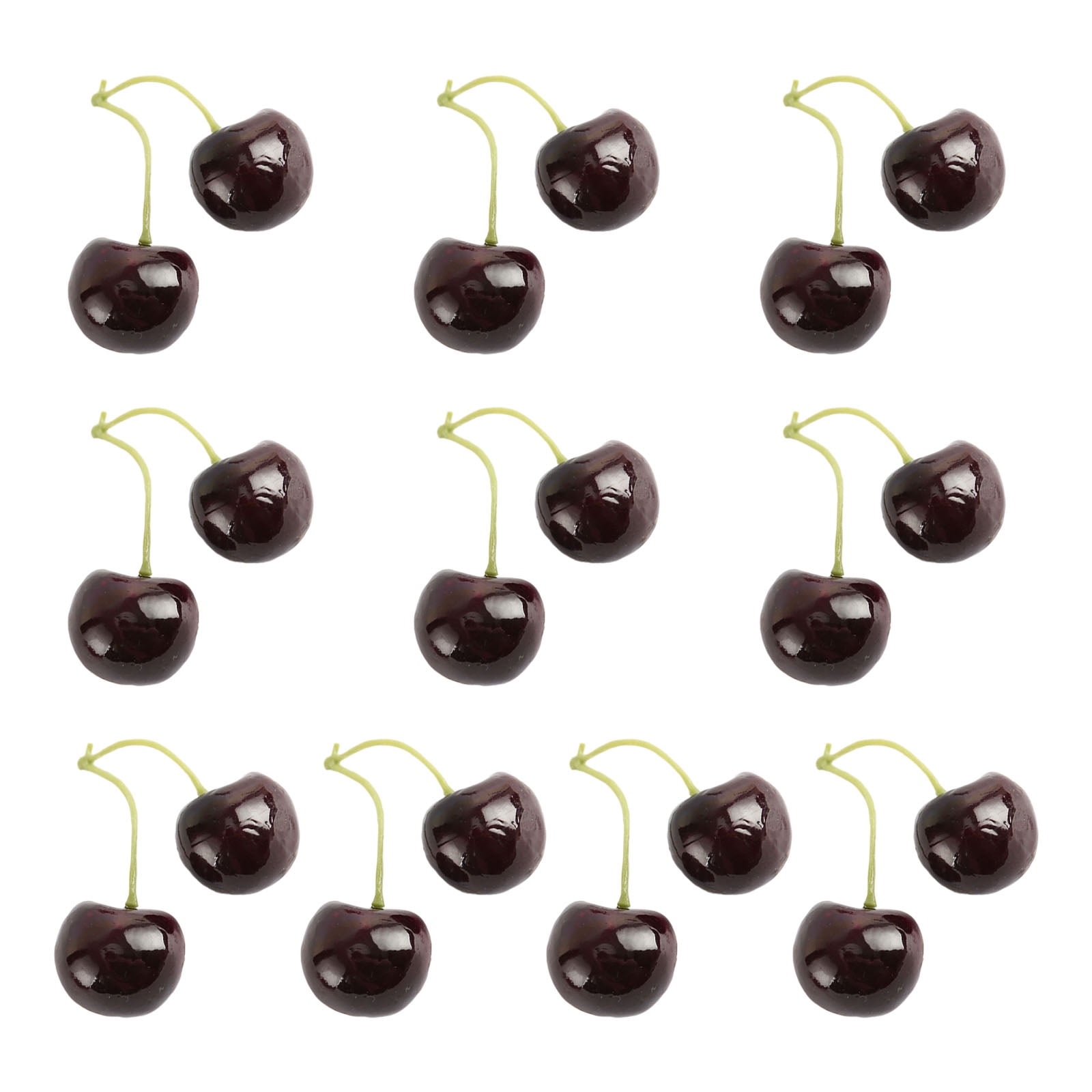 10 Pair False Cherries Artificial Cherry Decorations Simulations ...