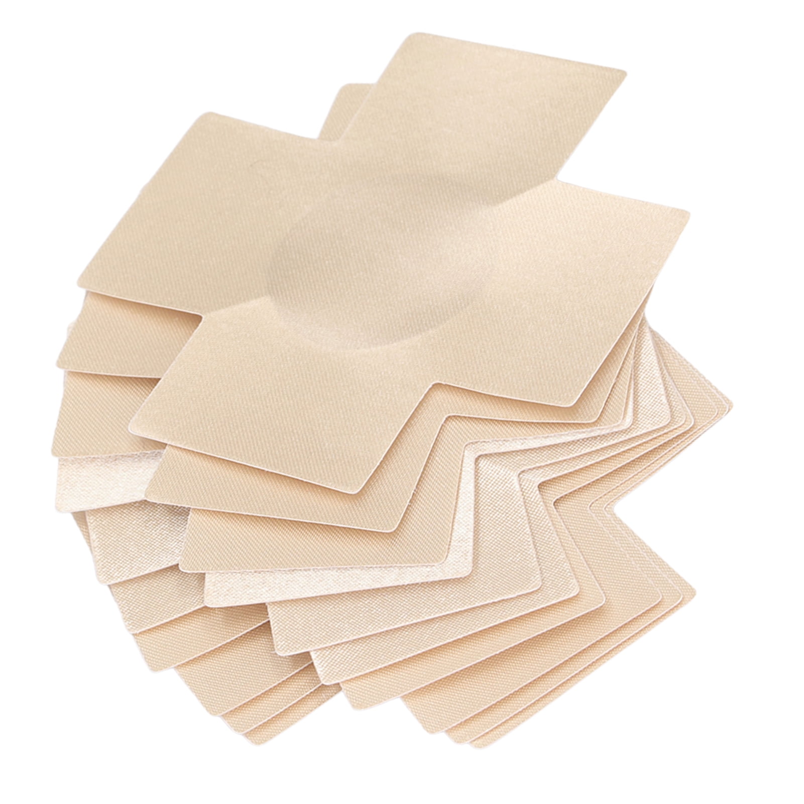 10 Pair Satin Nipple Pasties for Women Cross Shape Disposable Breast ...