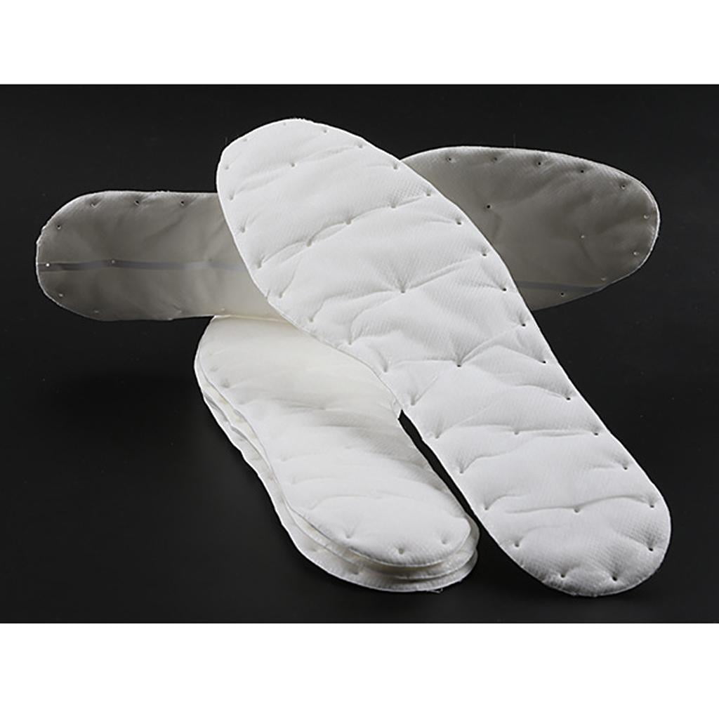 10 Pair Shoes Insoles Natural Cotton Cloth Insoles Breathable Sweat ...