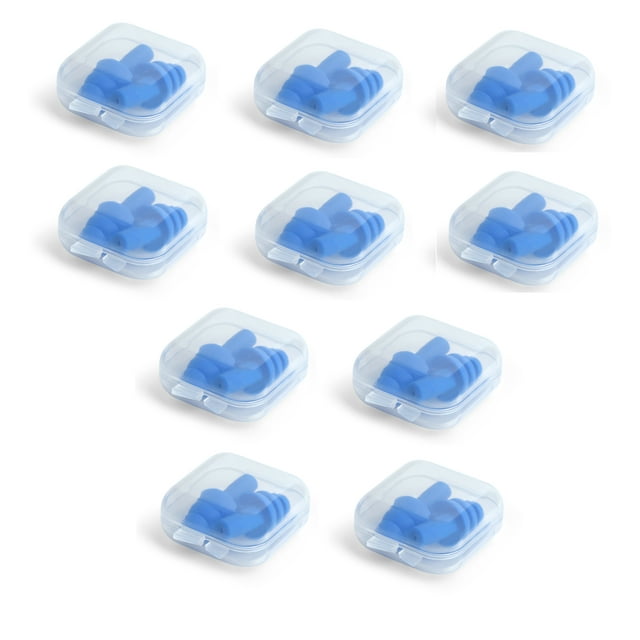 Soft, Waterproof Ear Protection for Swimming - 10 Pair Adult Ear Plugs ...