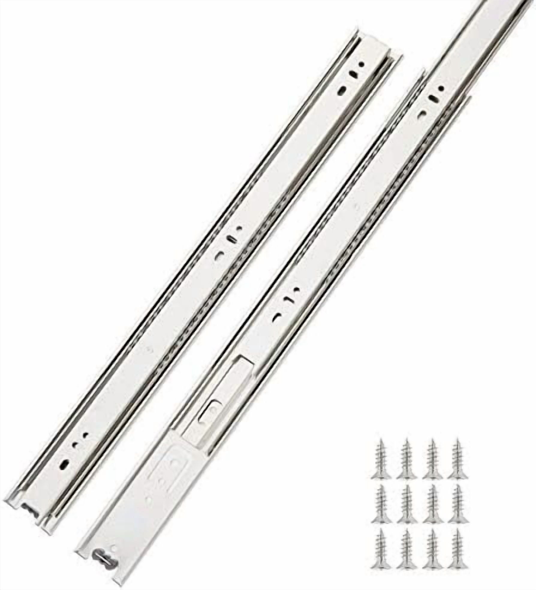 10 Pair of 22 Inch Hardware Full Extension Side Mount Ball Bearing ...