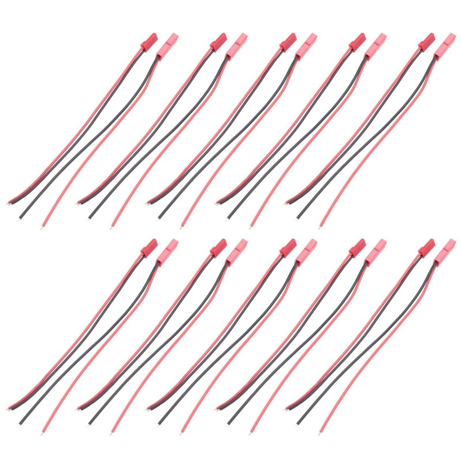 10 Pairs 150mm JST Connector Plug Cable Line Male+Female for RC BEC ...