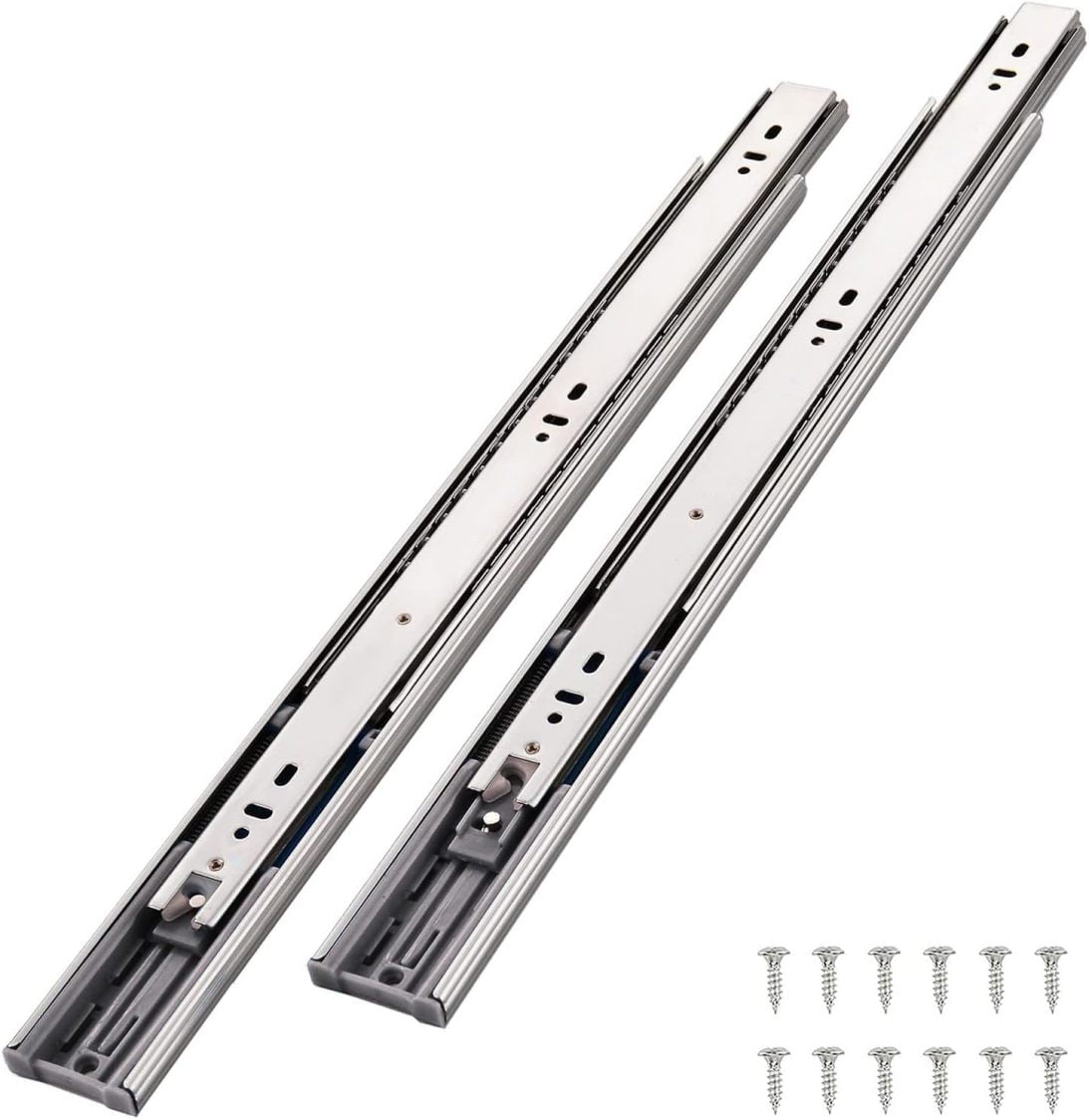 10 Pairs 16 Inch 3-Section Full Extension Soft Close Drawer Slides,110 ...