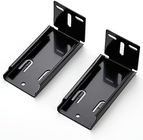 10 Pairs - 20 Pack Black Heavy Duty Rear Mount Brackets for Soft Close ...