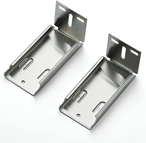 10 Pairs - 20 Pack Silver Heavy Duty Rear Mount Brackets for Soft Close ...