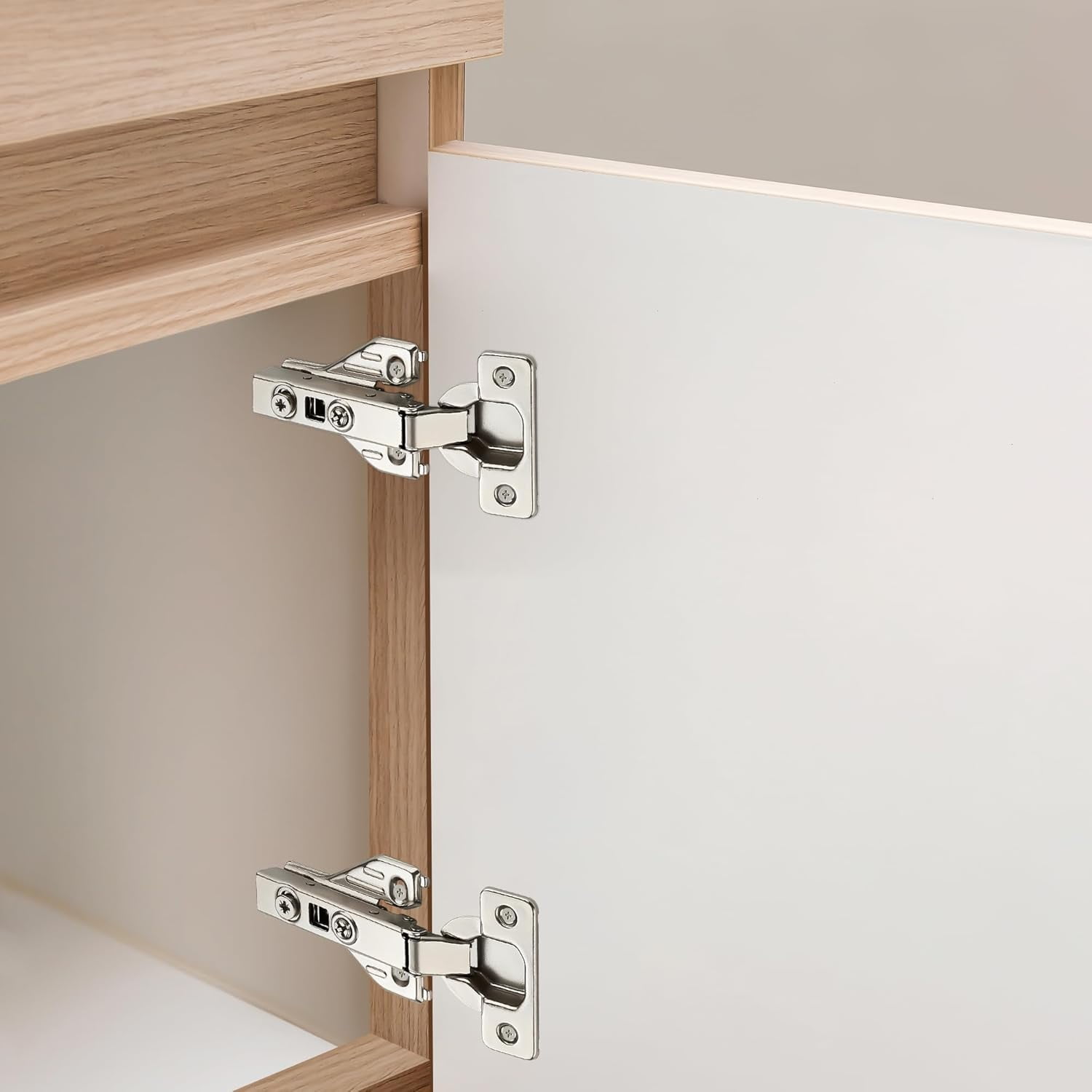 10 Pairs 20 Packs Full Overlay Cabinet Door Hinges,105 Degree ...