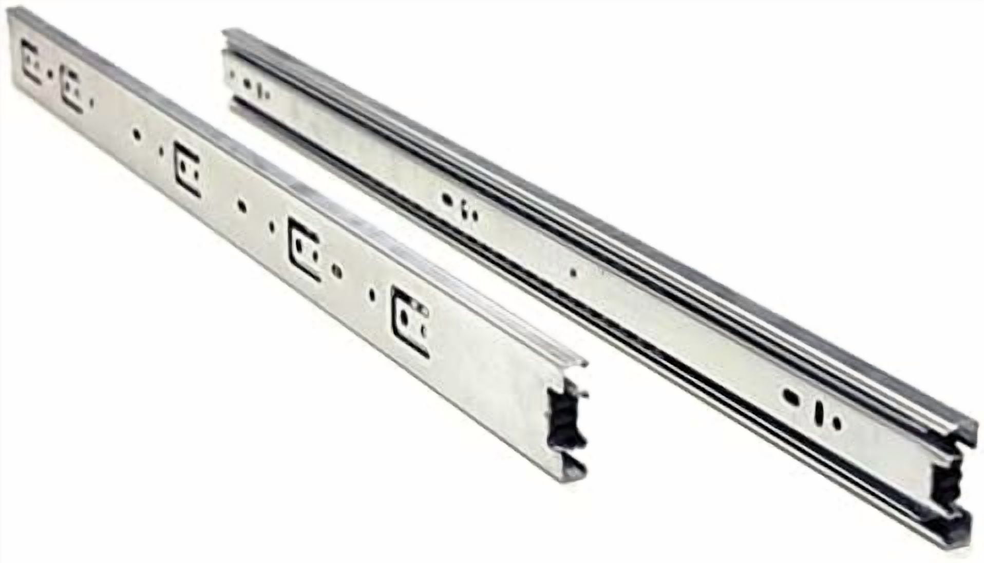 (10 Pairs) 24 Inch Ball Bearing, Side Mount Heavy Duty Steel Material, 100 lbs. Load Rating ...