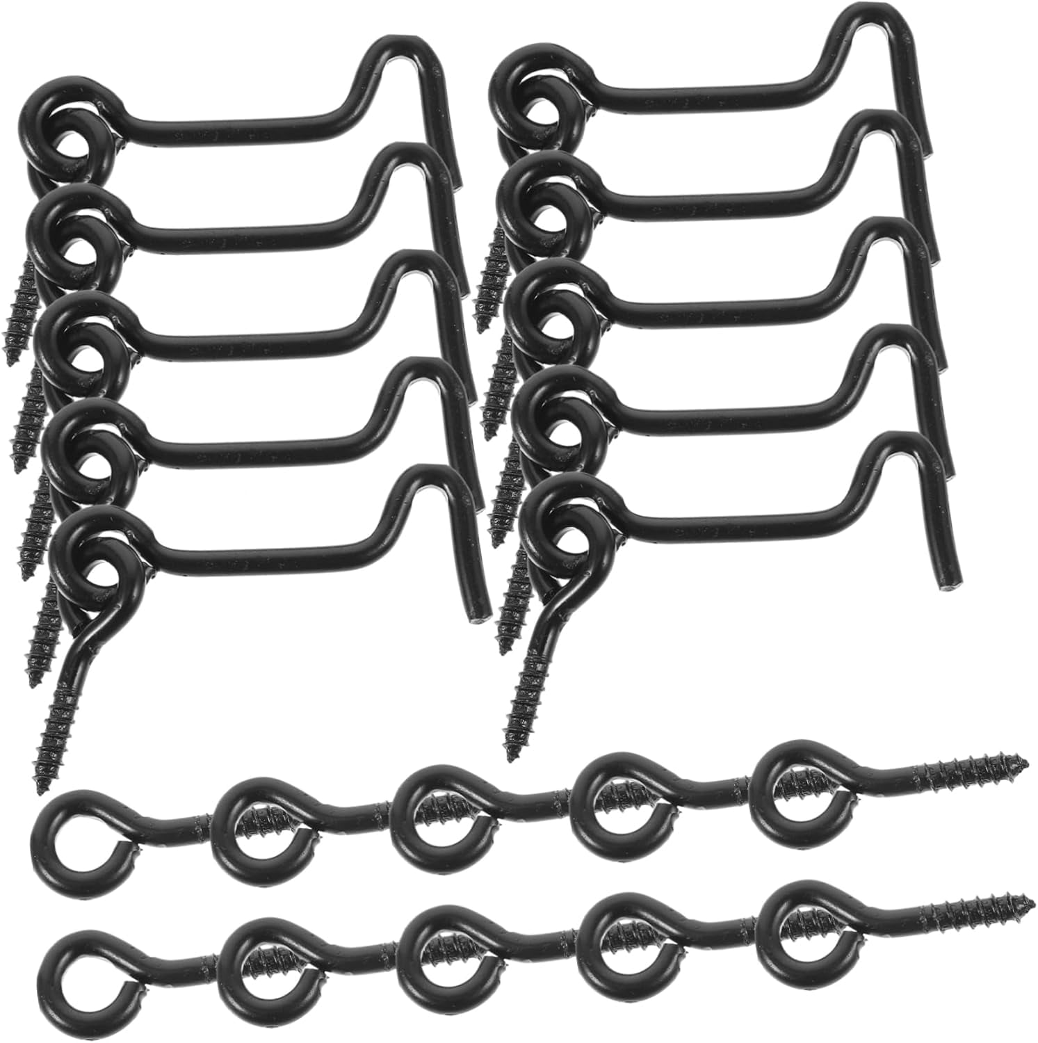 10 Pairs 4pcs 1.5 Inch Cabin Hook Eye Latch Door Swing Window Door Hook ...