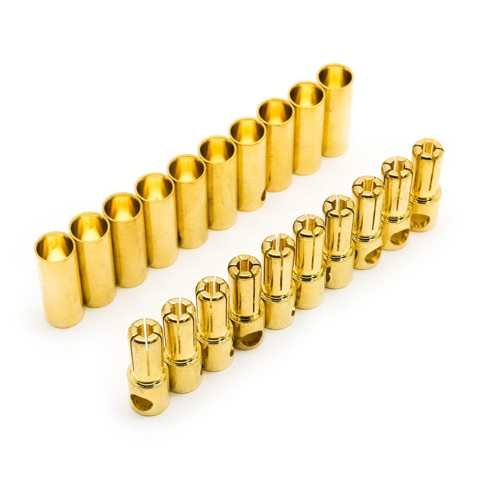 10 Pairs 5.5mm Bullet Connector Banana Plug 100A Rated Male and Female ...