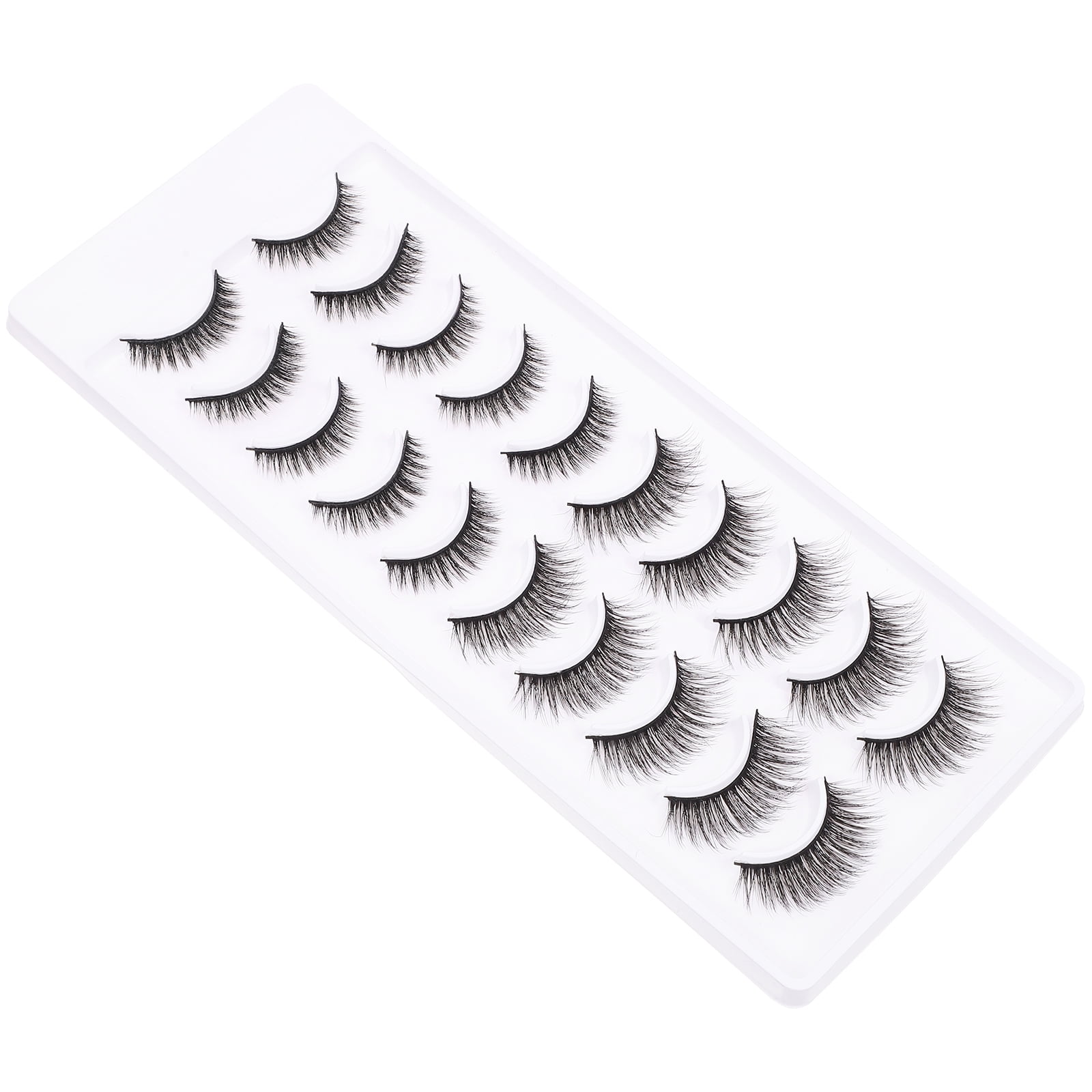 10 Pairs Artificial Eyelashes False Fake Realistic Affordable - Walmart.com