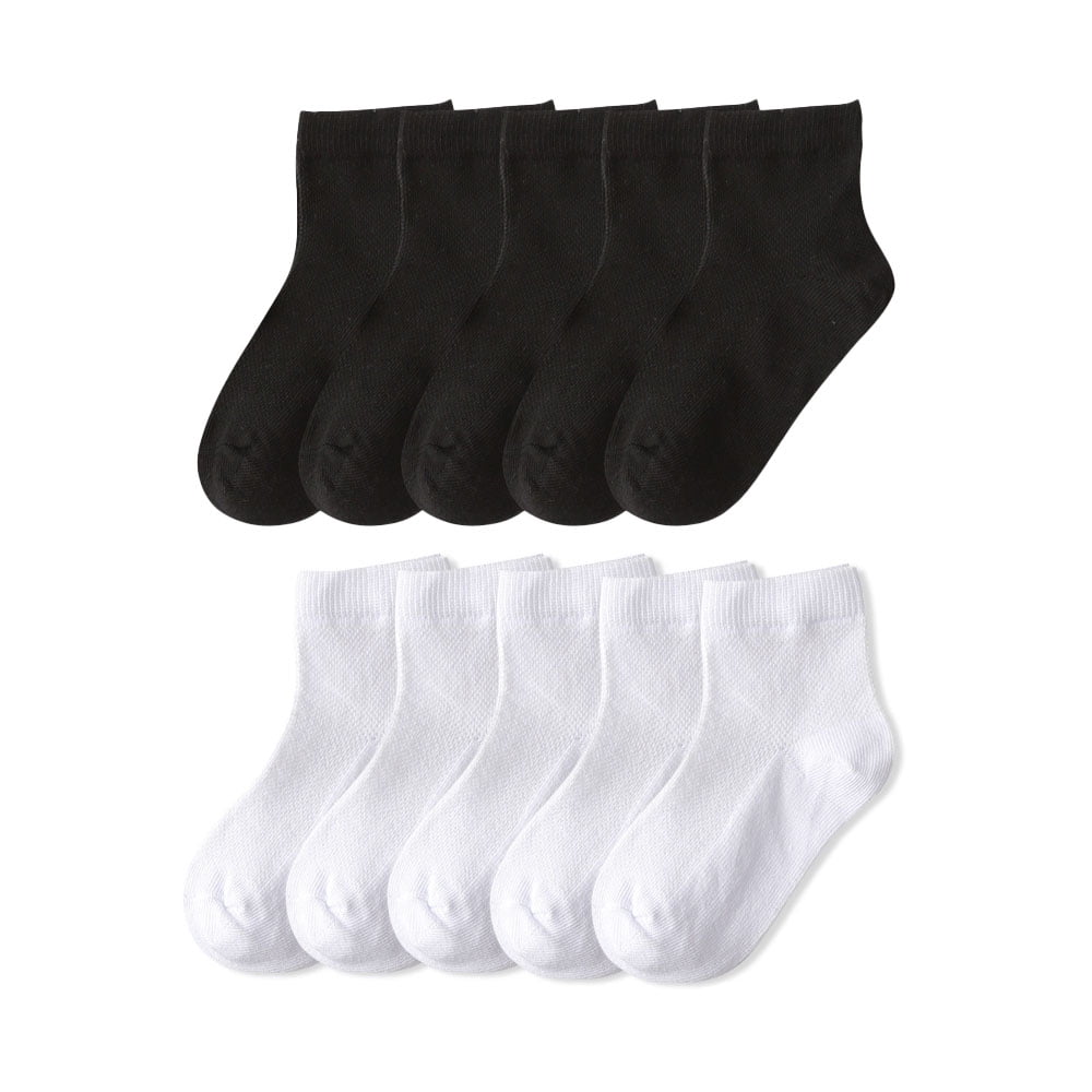 10 Pairs Baby Girls Boys Mesh Thin Socks Cotton Kids Toddler Ankle ...