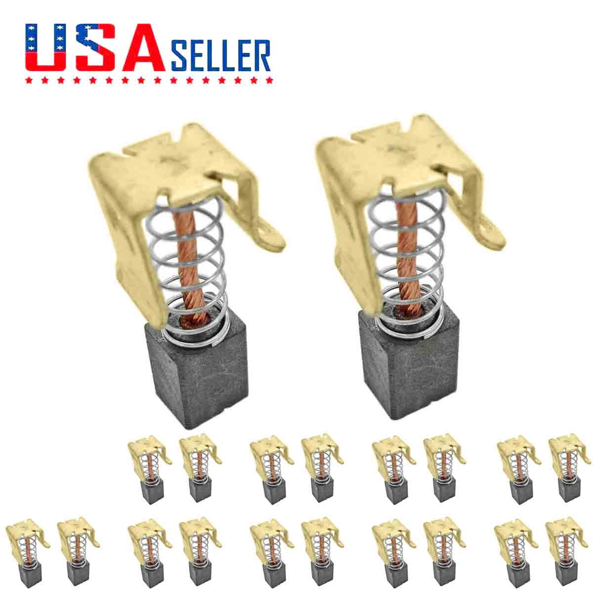 10 Pairs Carbon Brush Replacement 2607034904 For Bosch 37618-01 ...