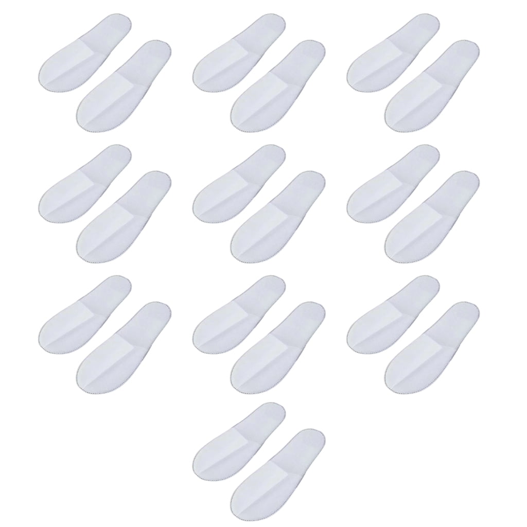 10 Pairs Comfortable Closed Toe Disposable Slippers for Travel and Spa ...