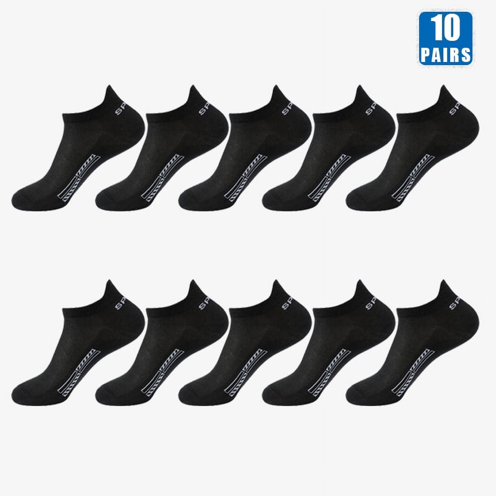 10 Pairs Cotton Men's Short Socks Crew Ankle High Quality Breathable ...