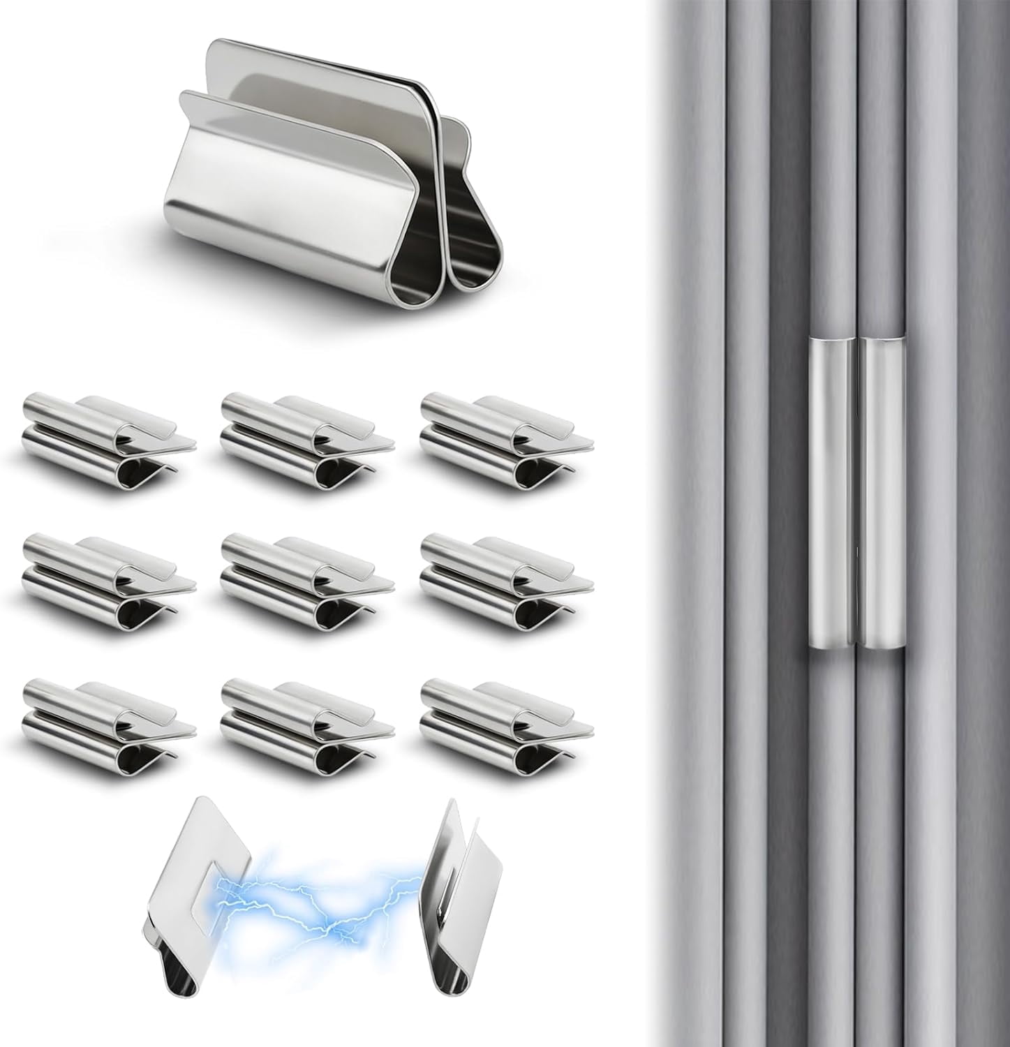 10 Pairs Curtain Magnets Closure,Curtain Magnets Help Keep Curtains ...