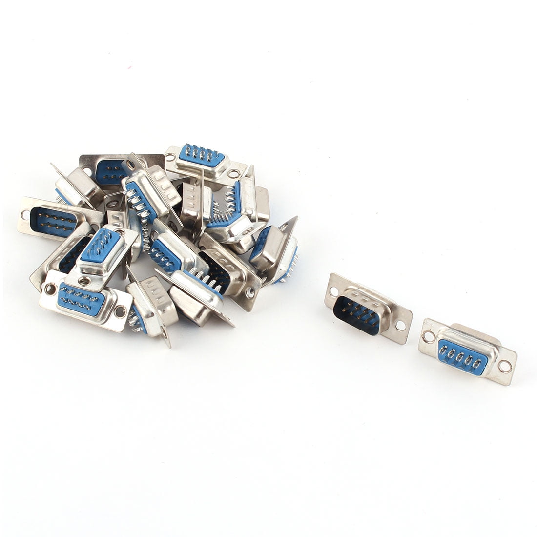 10 Pairs DB9 9-Pin Male Female Gender Plug Computer VGA Cable ...
