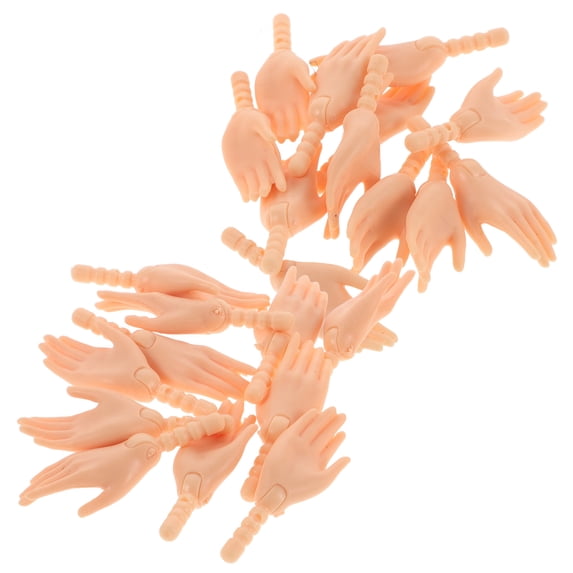 WEAVILUX Little Hands Plastic Beige 10 Pairs - Walmart.com