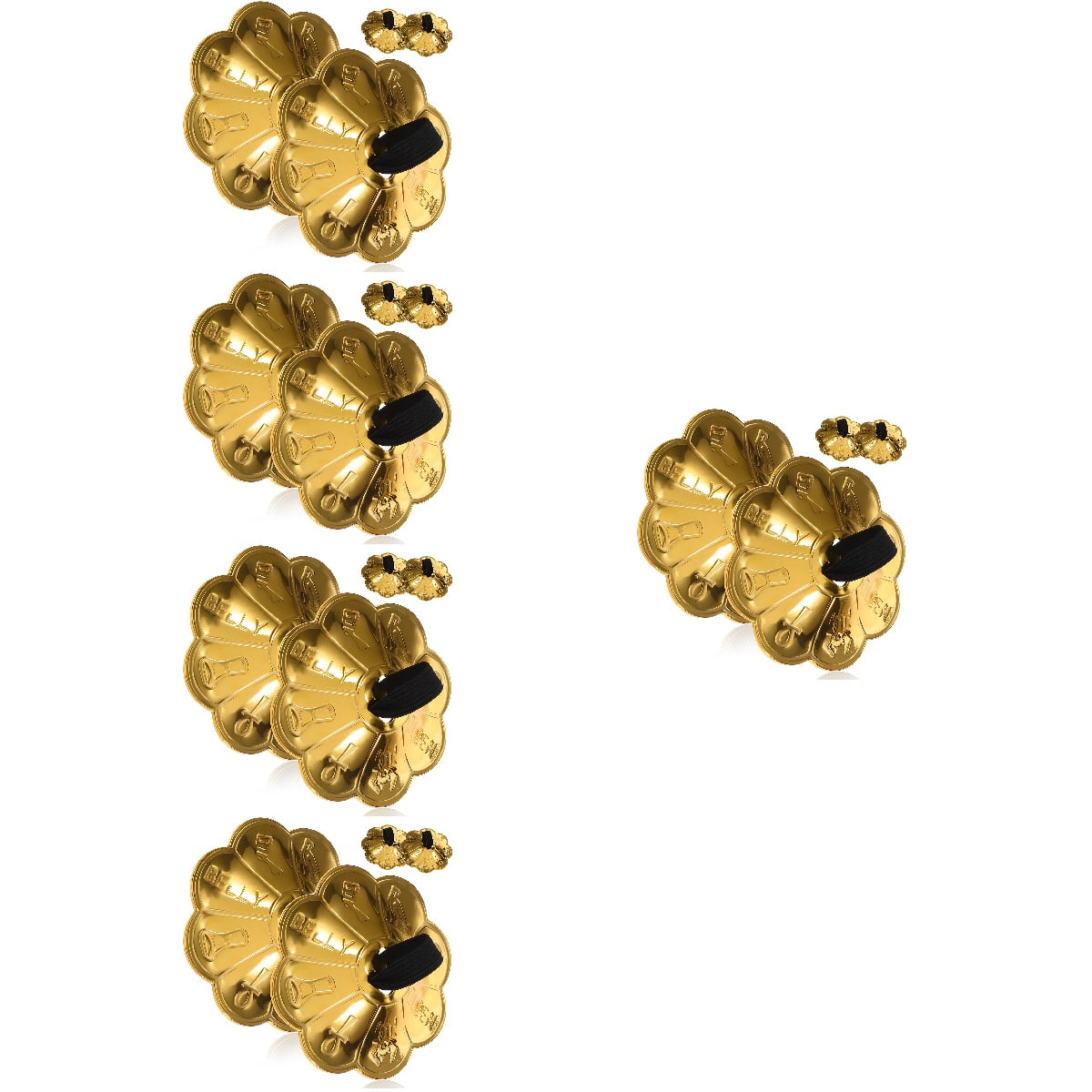 10 Pairs Finger Cymbals Belly Dancing Hand Cymbals with Plum Blossom ...