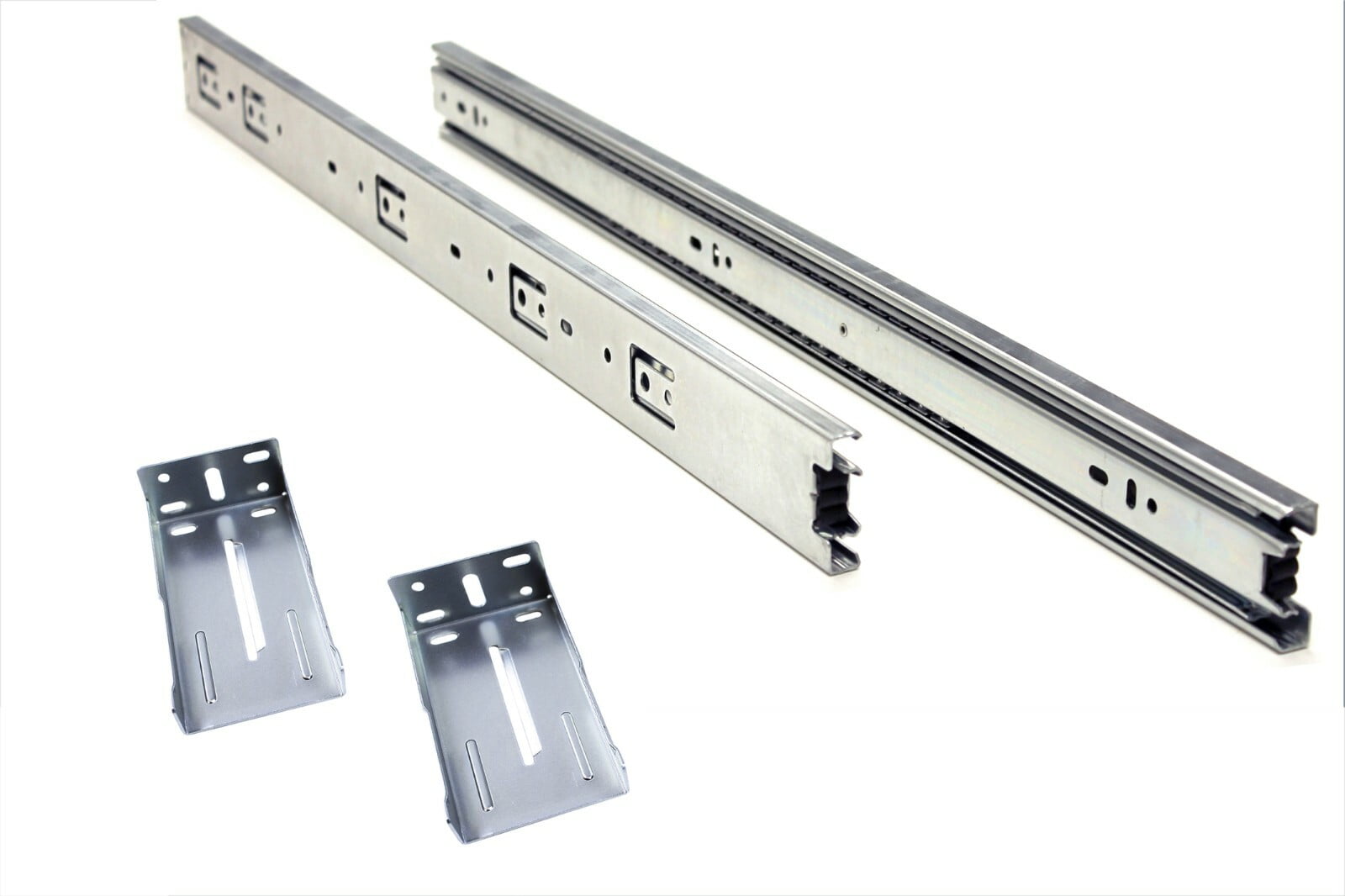 10 Pairs Full Extension 100-lb Ball Bearing Drawer Slides 24" with Rear ...
