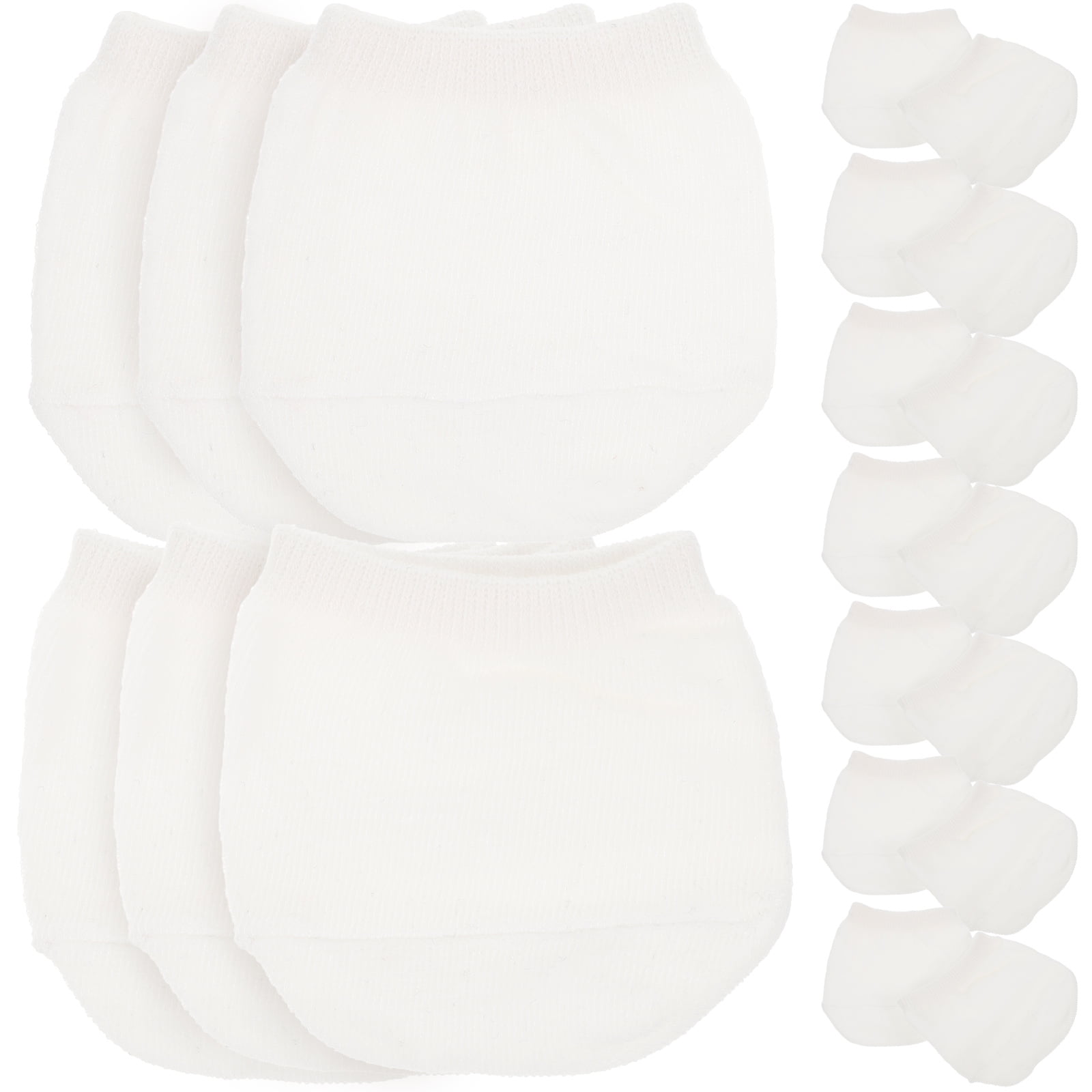 10 Pairs Half Socks Forefoot Girls Heels Sports Shoes Summer Half- Size ...