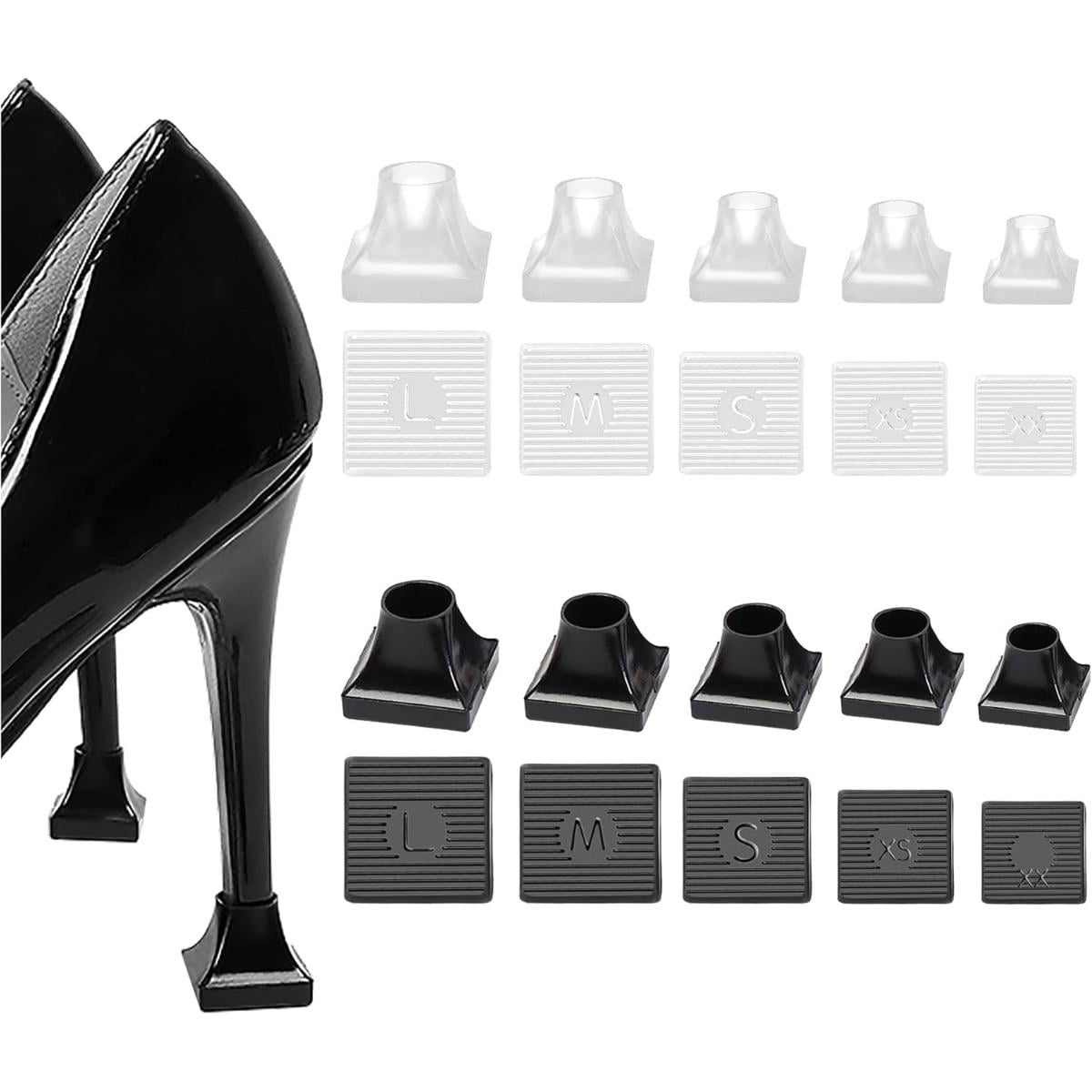 10 Pairs of Heel Protection Covers for High Heels, Available in 5 Sizes ...