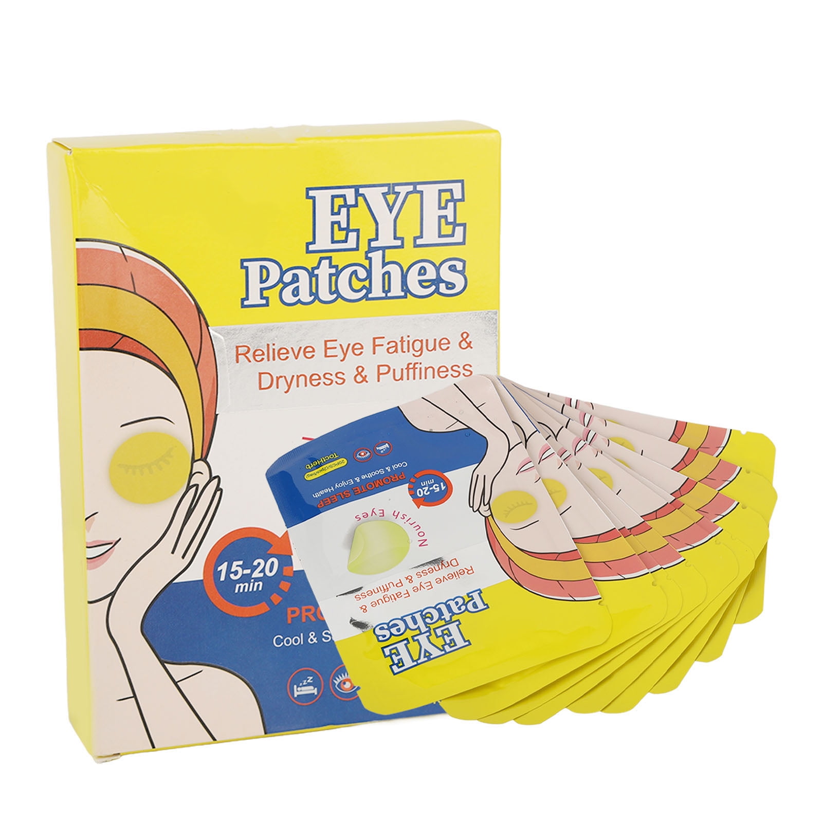 10 Pairs Herbal Cold Compress Eye Patch Fatigue Relief Eliminate Edema ...