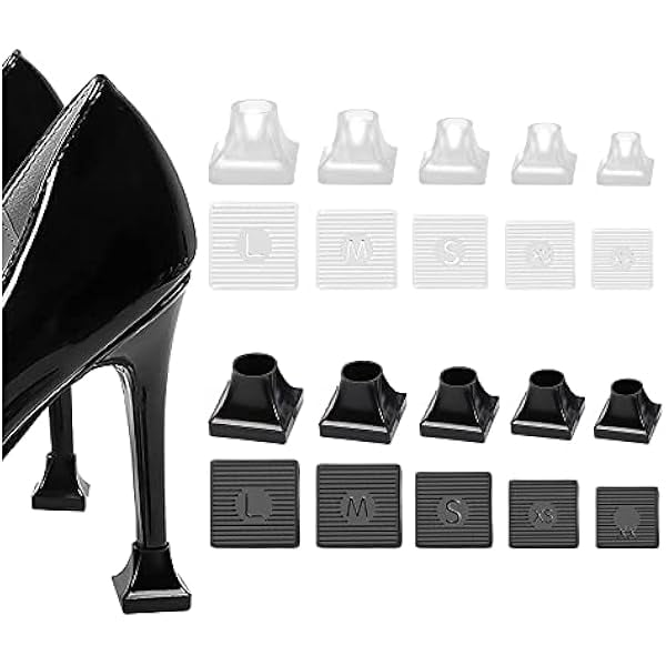 10 Pairs High Heel Protectors 5 Sizes Heel Repair Caps Covers & Heel ...